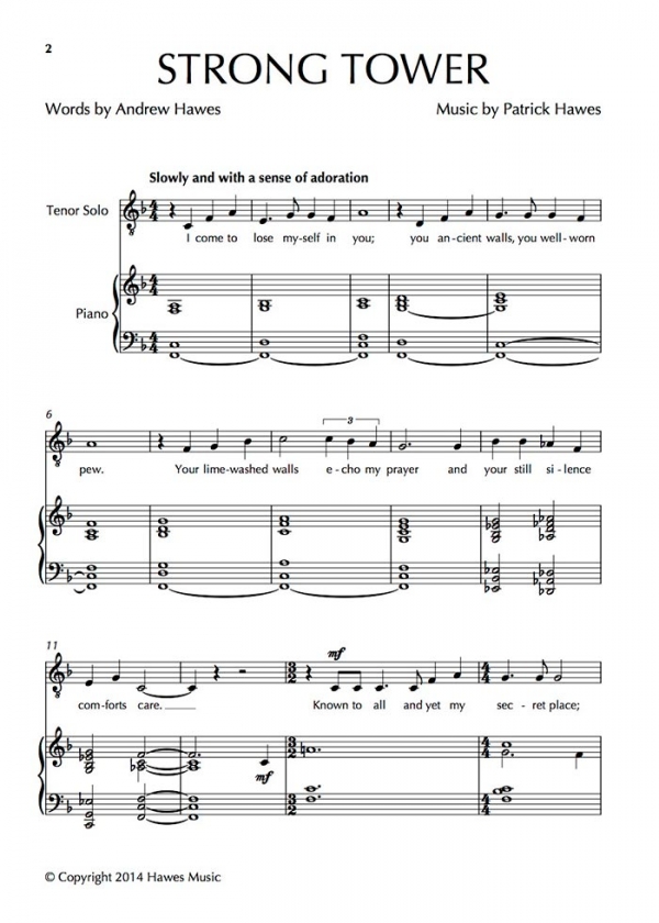 Strong Tower(Vocal Score) - Hawes Music Publishing
